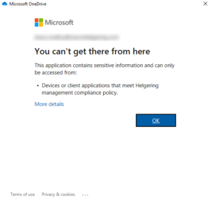 Limited Access with Conditional Access for Unmanaged Devices