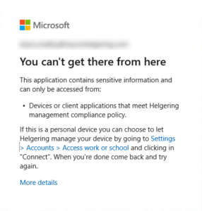 Limited Access with Conditional Access for Unmanaged Devices