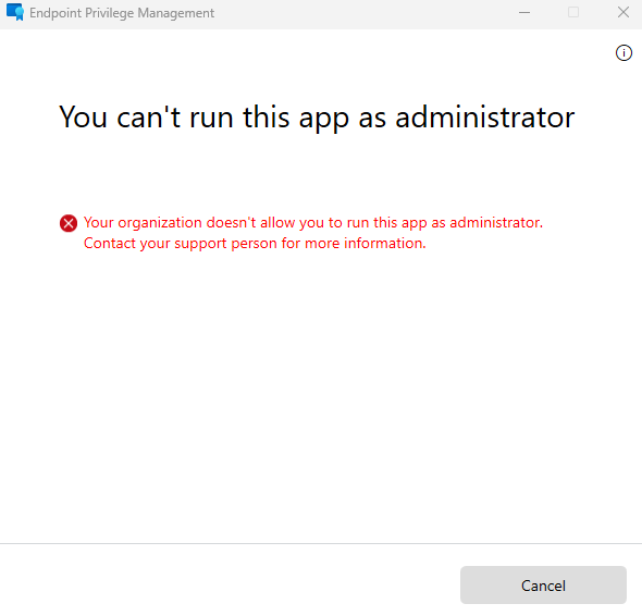 First look at Endpoint Privilege Management