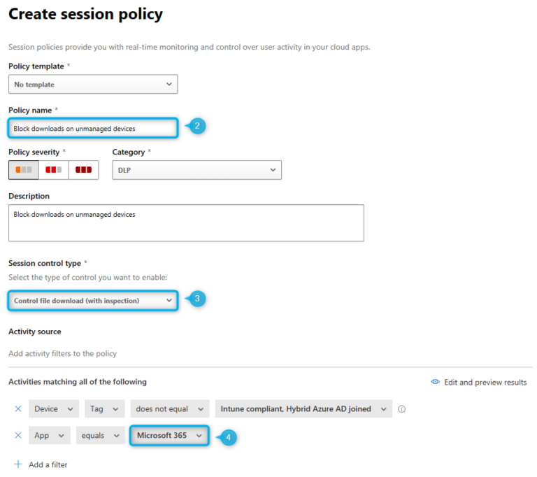 Limited Access with Session Policies for Unmanaged Devices