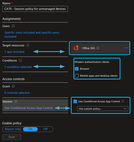 Limited Access with Session Policies for Unmanaged Devices