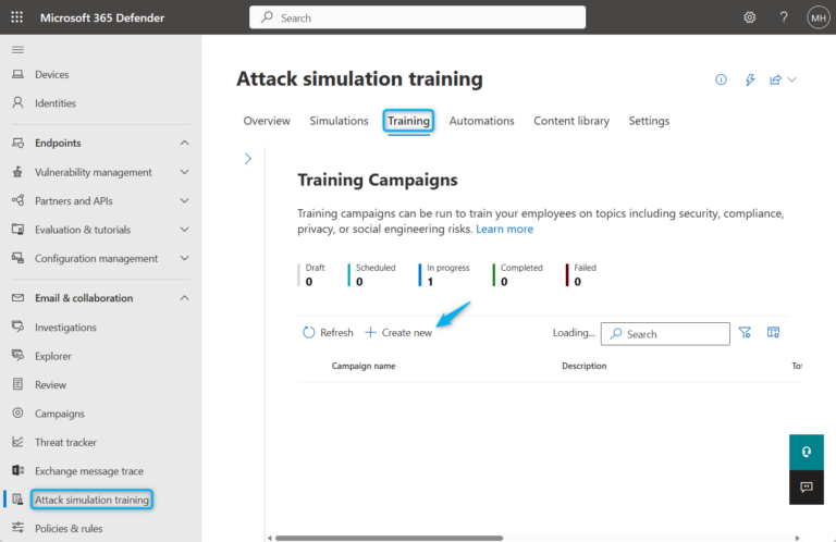 Attack Simulation Training with Microsoft Defender