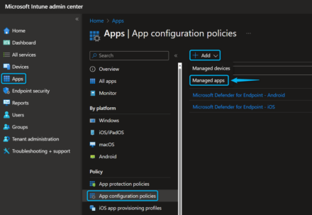 Microsoft Defender (MDE) for personal Android & iOS with MAM