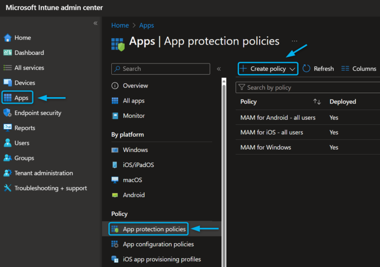 Mobile Application Management (MAM) for personal Android & iOS